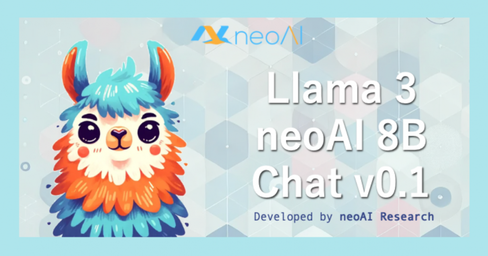 neoAI、高性能日本語LLM「Llama 3 neoAI 8B Chat v0.1」を公開。低コスト開発、且つオンプレミス導入も可能