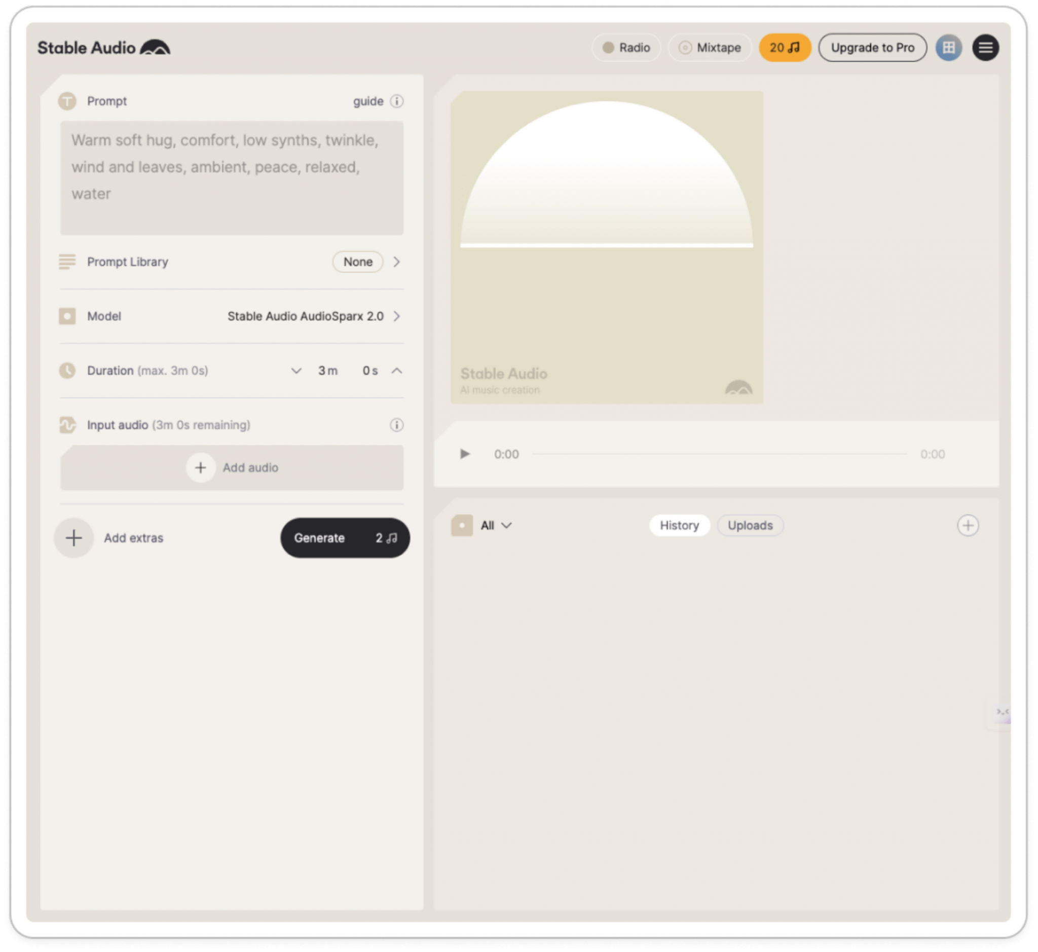 Stable Audioとは？音楽生成AI Stable Audio2.0を使って音楽の生成方法をご紹介！（画像・生成音楽付き）