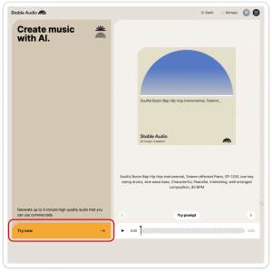 Stable Audioとは？音楽生成AI Stable Audio2.0を使って音楽の生成方法をご紹介！（画像・生成音楽付き）