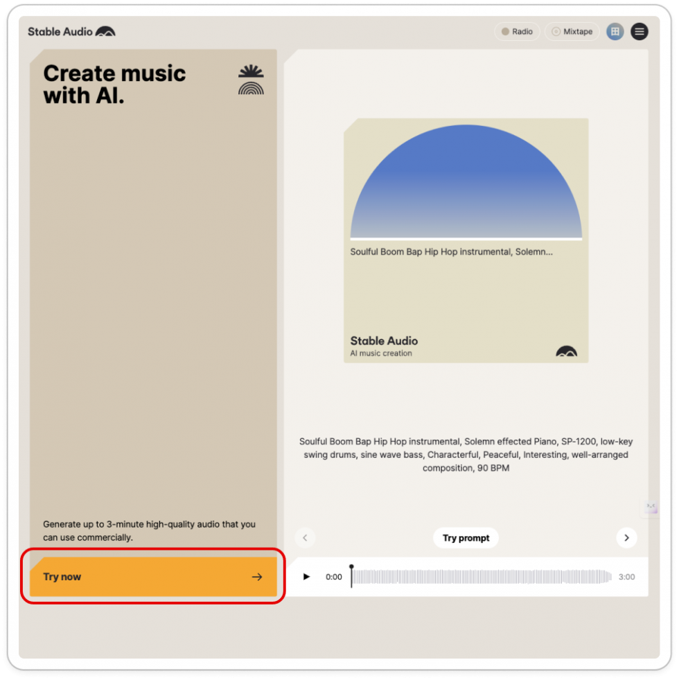 Stable Audioとは？音楽生成AI Stable Audio2.0を使って音楽の生成方法をご紹介！（画像・生成音楽付き）