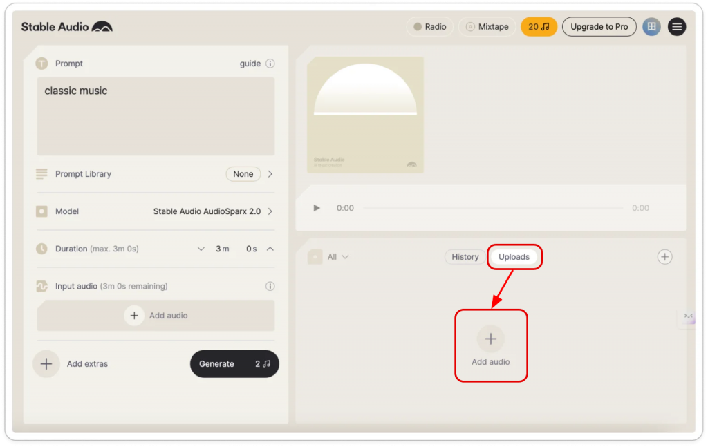 Stable Audioとは？音楽生成AI Stable Audio2.0を使って音楽の生成方法をご紹介！（画像・生成音楽付き）