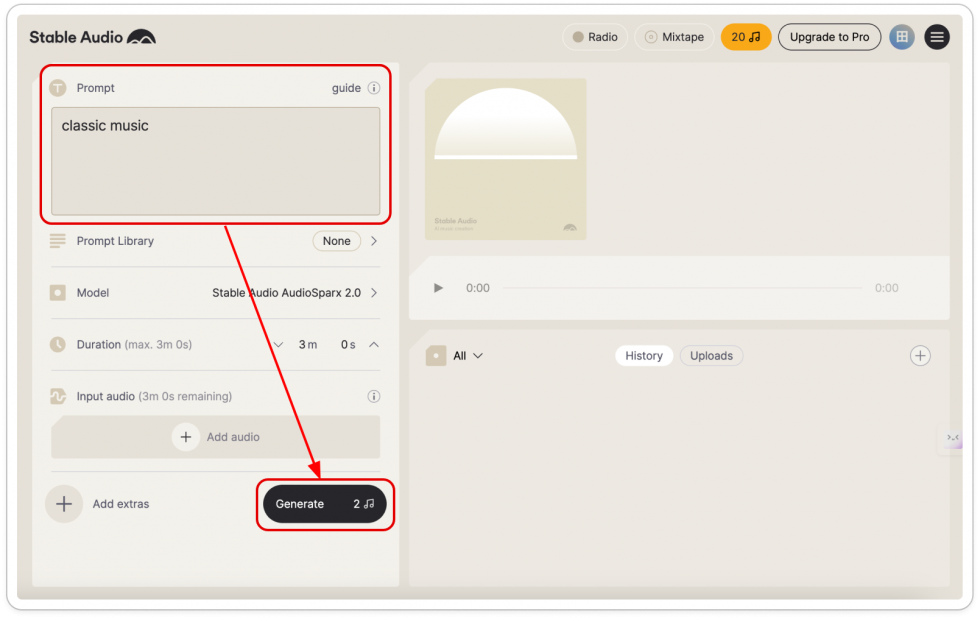 Stable Audioとは？音楽生成AI Stable Audio2.0を使って音楽の生成方法をご紹介！（画像・生成音楽付き）