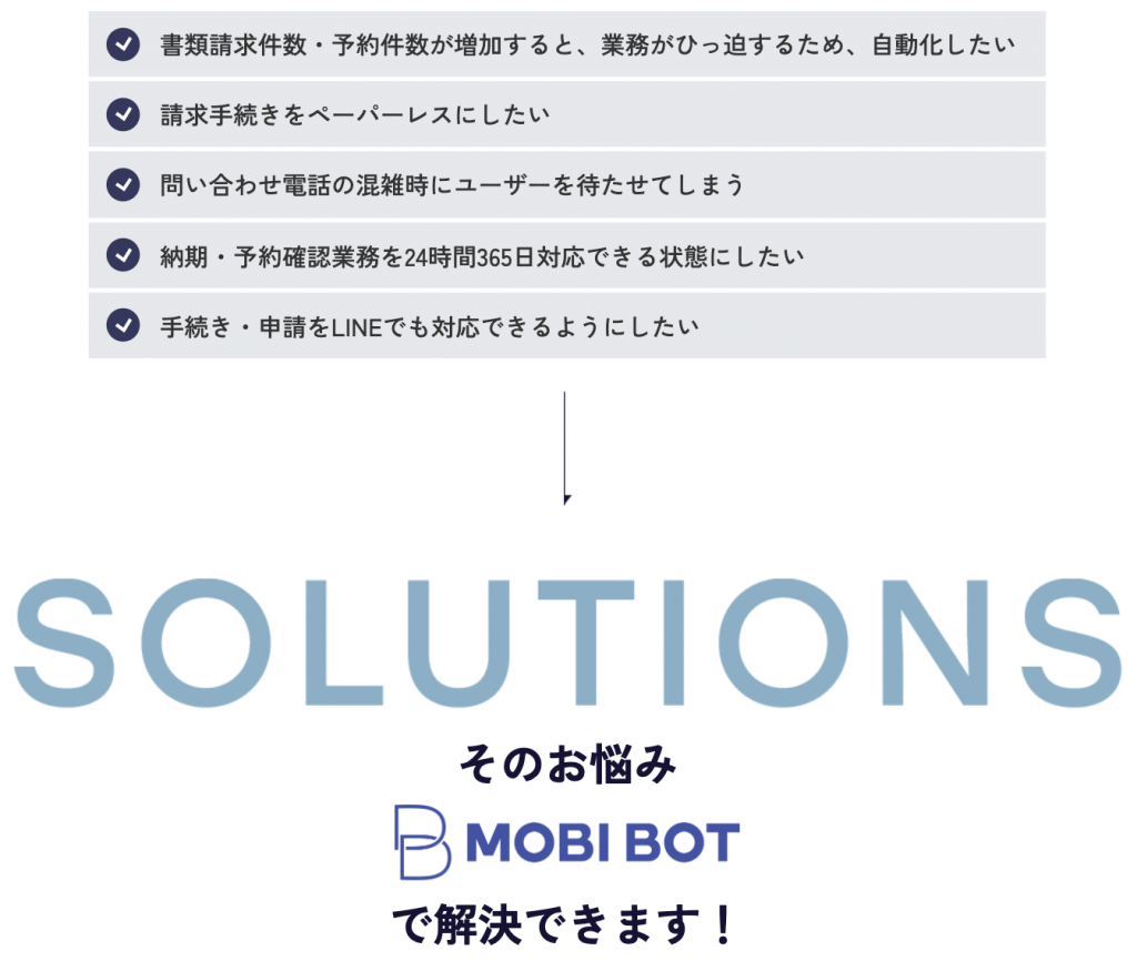 MOBI BOT｜モビルス株式会社｜チャットボット｜AI製品・サービスの比較・検索・資料請求メディア「AIsmiley」