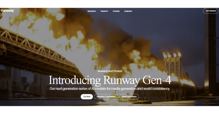 Runway、最新AI動画生成モデル「Runway Gen-4」をリリース。一貫性のあるストーリー映像を表現